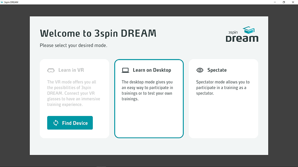 Working with the 3spin Learning Desktop App